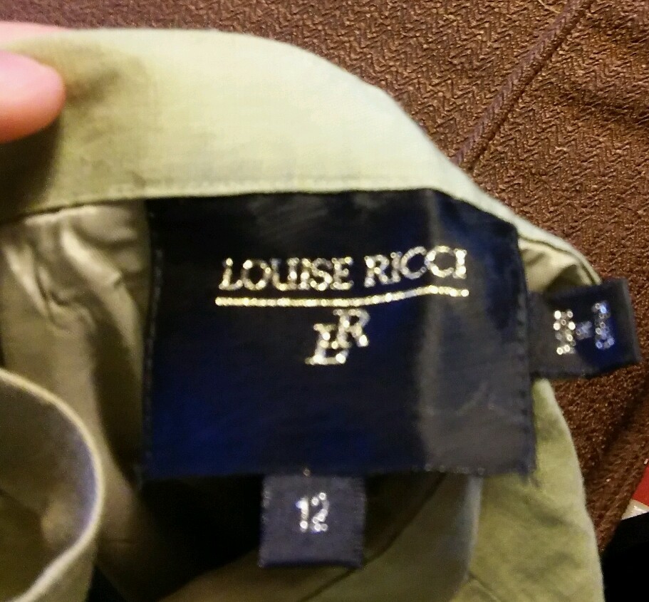 015 Louise Ricci Long Skirt Fringe Bottom Size 12 Light Green Hippy | eBay