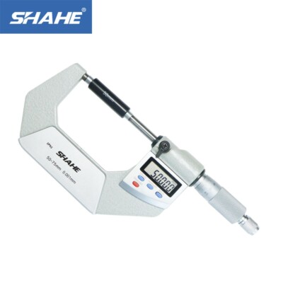 SHAHE IP65 Outside Micrometer Gauge 0.001mm Digital Micrometer 50-75mm ...
