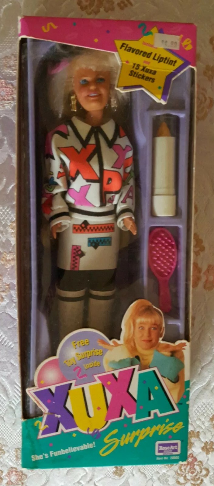 RARE Superstar XUXA (Latin Singer) Doll from Rose Art with stickers HTF ...