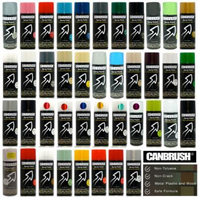 Canbrush Spray Paint 2 x 400ml Aerosol Fast Drying Metal Wood Plastic ...