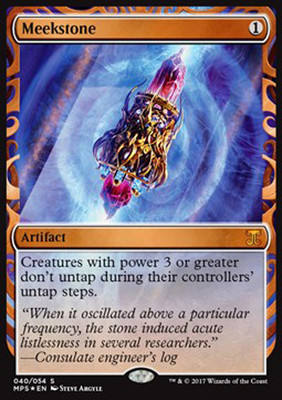 MTG MEEKSTONE FOIL EXC - MASTERPIECE - KI - PIETRA DELL'INDEBOLIMENTO ...
