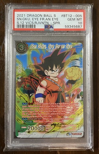 Son Goku , Eye For An Eye PSA 10 Gem Mint . Dragon Ball Super Card Game SPR | eBay