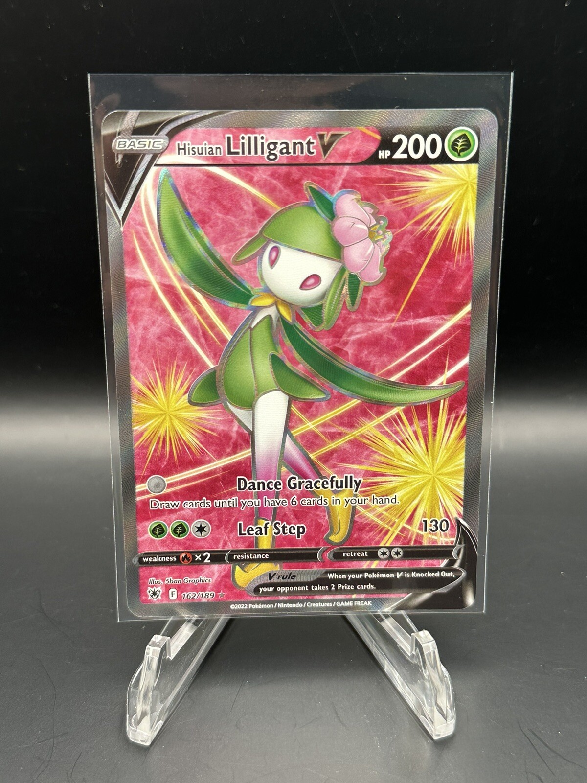 Hisuian Lilligant V 162/189 - Astral Radiance - Ultra Rare Holo Pokemon ...