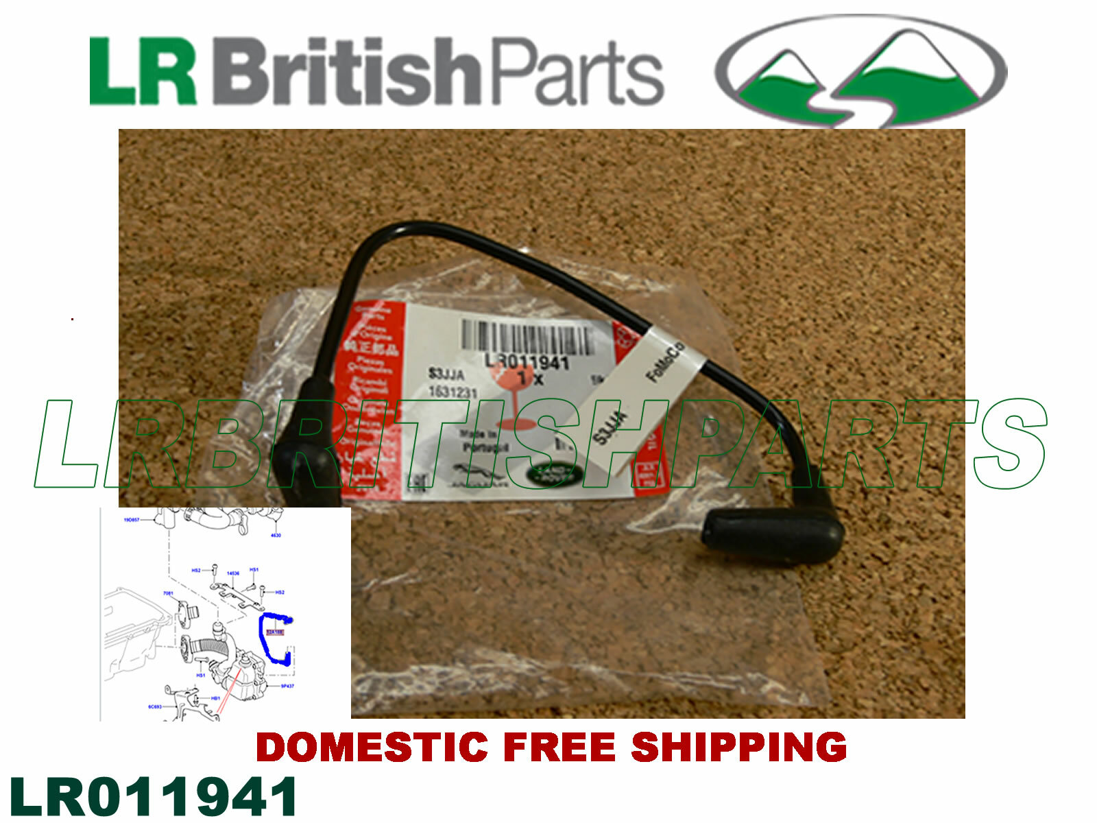 GENUINE LAND ROVER VACUUM HOSE RANGE ROVER RANGE ROVER SPORT LR011941 ...