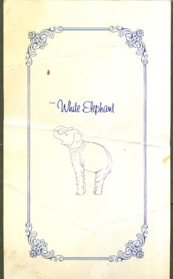 The White Elephant Restaurant Breakfast Menu 1960s | eBay