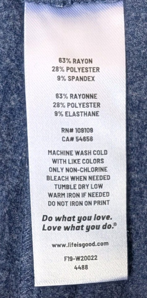 Life is Good Women Size Large Blue Yoga Pants Tapered Leg Athletic ...