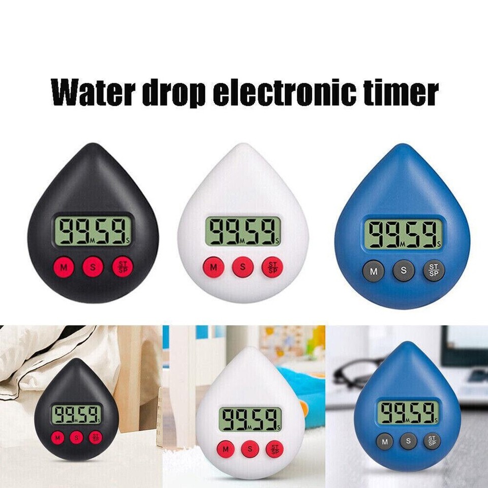 DIGITAL KITCHEN TIMER Waterproof Three Color Energy Saver Digital Timer ...
