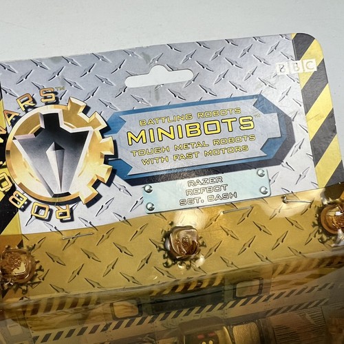 RARE BBC Robot Wars Minibots - Razer - Refbot - Sgt Bash - NEW & SEALED ...