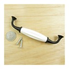 WHITE CERAMIC HANDLE *2 SIZES TO CHOOSE FROM*BATHROOM KITCHEN HANDLE ...
