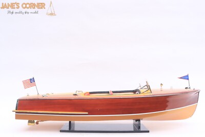 36.2 Inch CHRIS-CRAFT RIVIERA 1954 model 92 cm- speedboat model boat ...