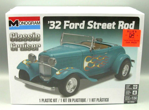 Monogram 1/24 scale 1932 Ford Street Rod model car kit classic cruiser ...