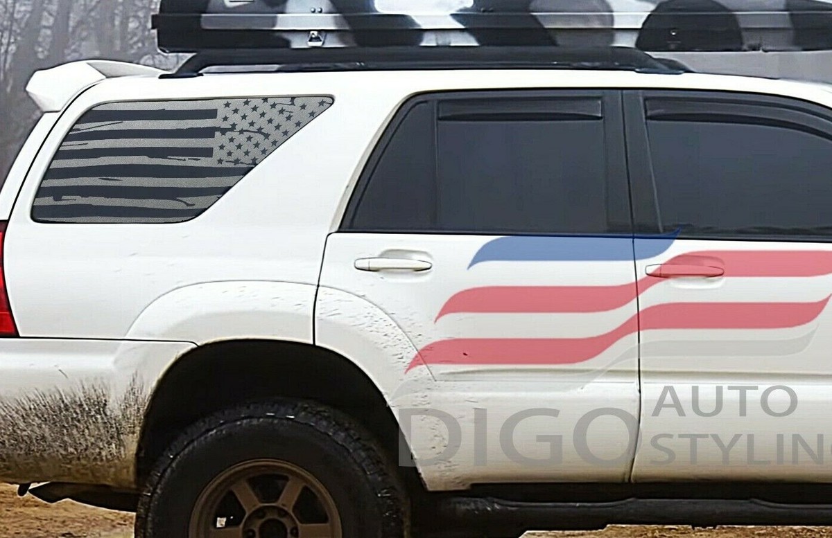 USA American Flag Window Decals For Toyota 4runner 5th Gen, 43% OFF