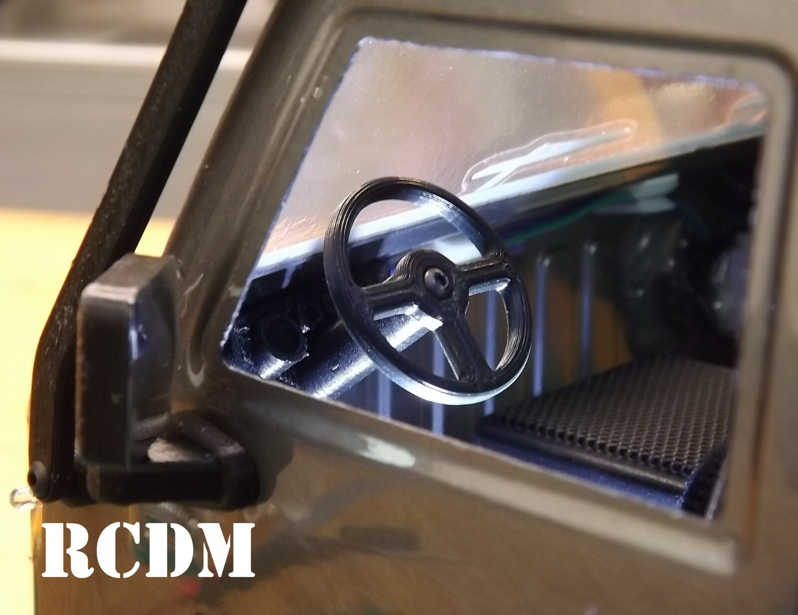 RCDM Steering Wheel For The Axial Jeep FC “Mighty” FC Crawler Body ...