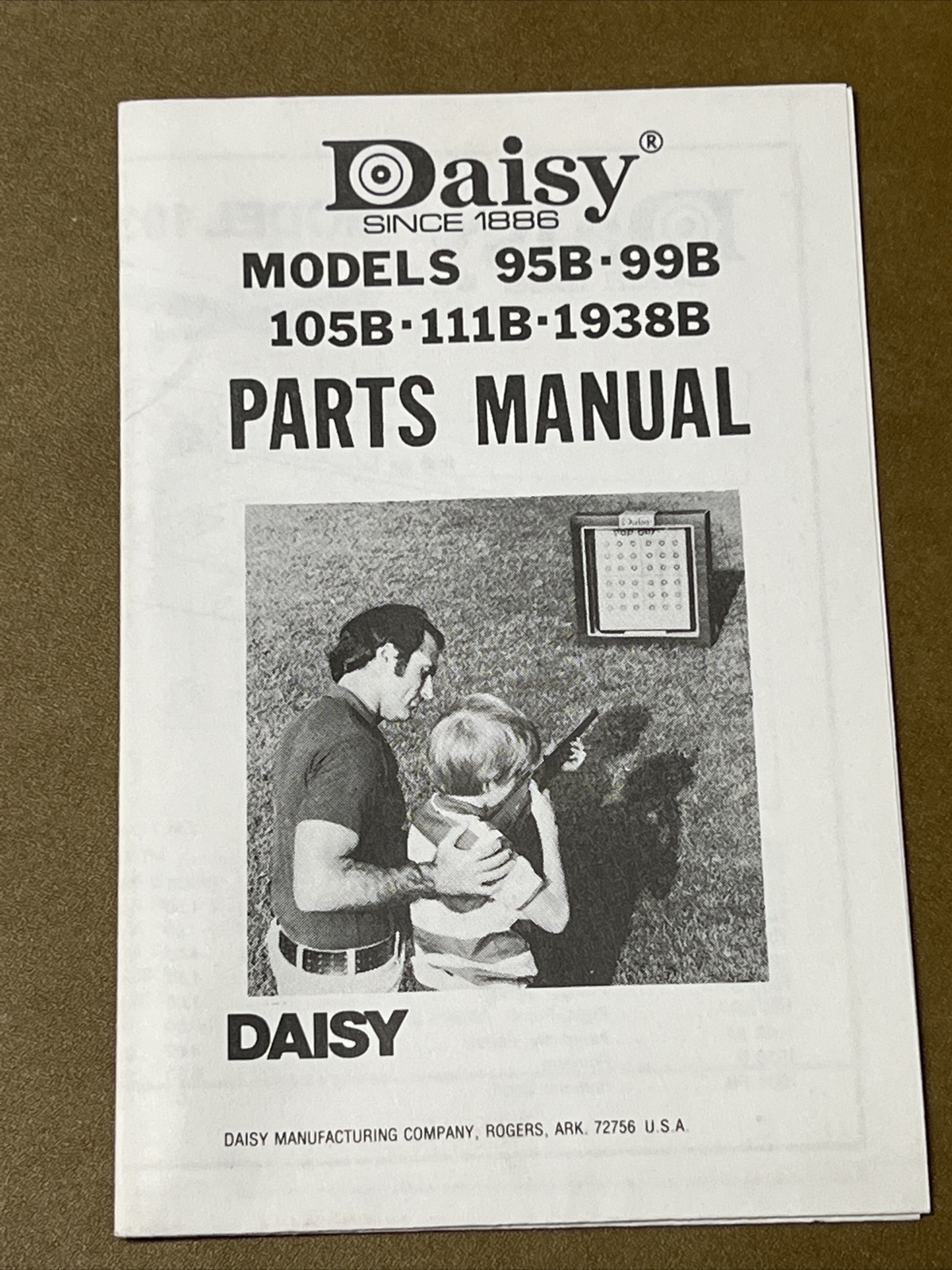 Original Vintage Daisy Model 95B 99B 105B 111B 1938B Parts Manual | eBay