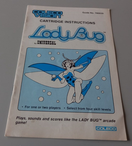 Notice en anglais pour jeu Colecovision "Lady Bug" (n°1217V) | eBay