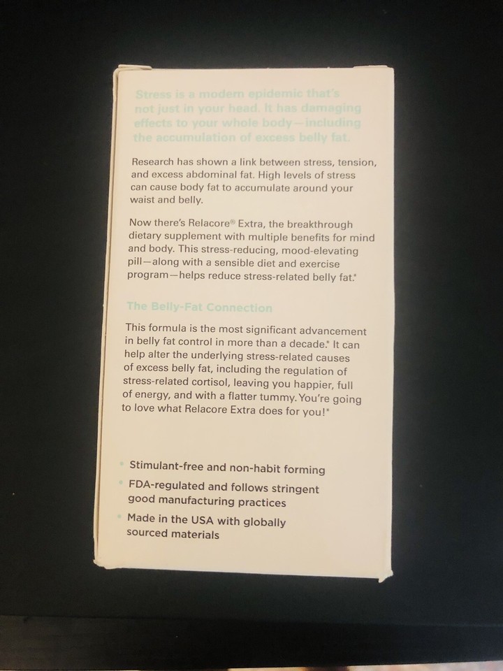 Relacore Extra Dietary Supplement Tabs - 90 Tablets Exp 01/25 ...