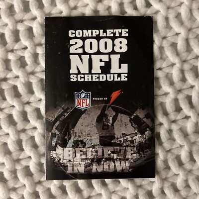 2008 Complete NFL Football Pocket Schedule | eBay