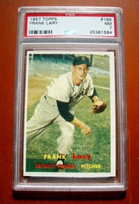 1957 Topps #168 Frank Lary DETROIT TIGERS ~ PSA 7 | eBay