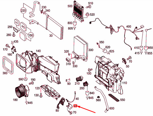 NEW MB SPRINTER 906 TEMPERATURE CONTROL STEPPER MOTOR A0008205908 OEM ...