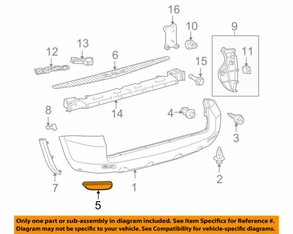 81920-13020 Toyota Reflector assy, reflex, lh 8192013020, New Genuine ...