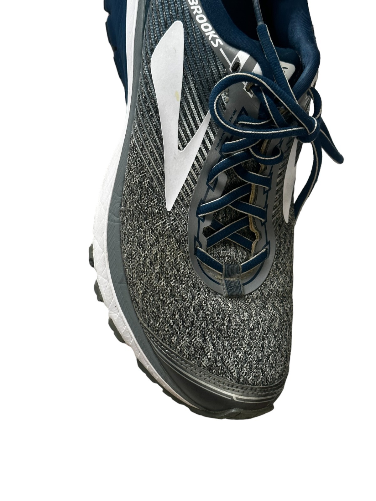 Brooks Ghost 10 Men's Gray Blue DNA Comfort Running Lace Up Shoe - NO ...
