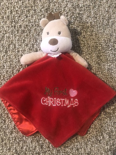 Baby Starters Infant Lovey Plush Reindeer My First Christmas Satiny ...