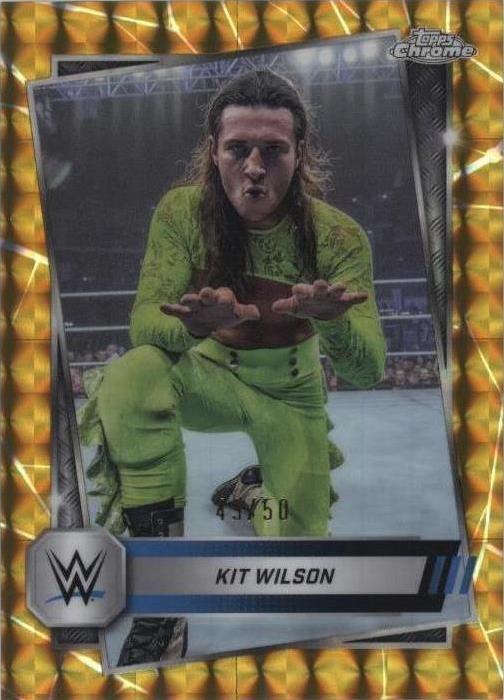 2025 Topps Chrome WWE - Kit Wilson #102 Gold Geometric Refractor /50 ...