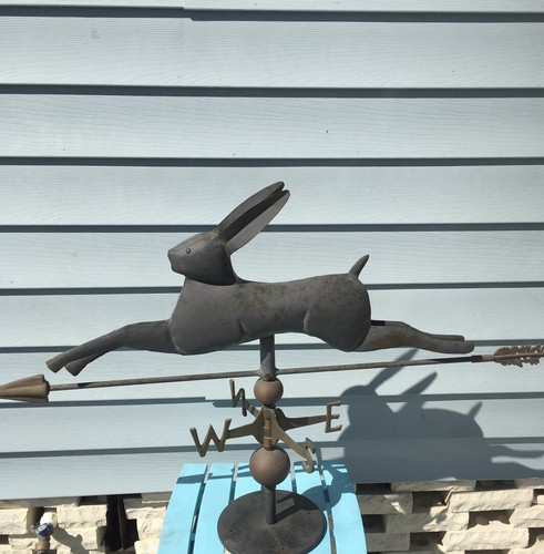 🔥RARE Folk Art Primitive Rabbit Weathervane Vintage | eBay
