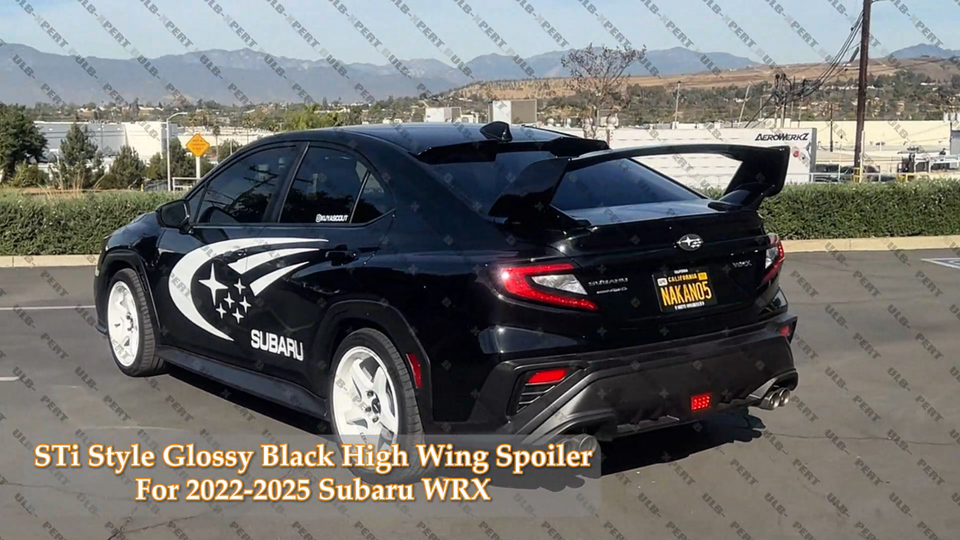 For 2022-25 SUBARU WRX VB JDM STI STYLE GLOSS BLACK REAR TRUNK SPOILER ...
