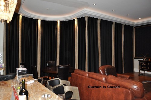 82" Motorized Electric Remote Controlled Traverse Drapery Curtain Track ...