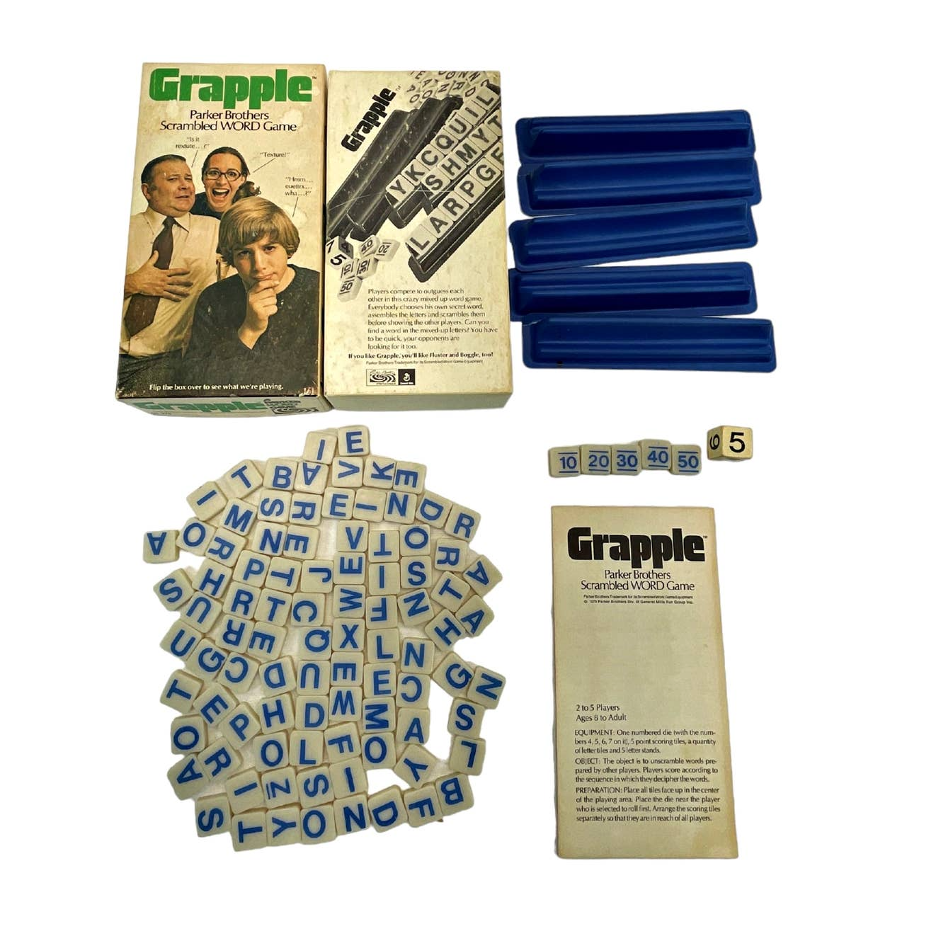 Vintage 1973 Grapple by Parker Brothers Scrambled Word Game COMPLETE | eBay