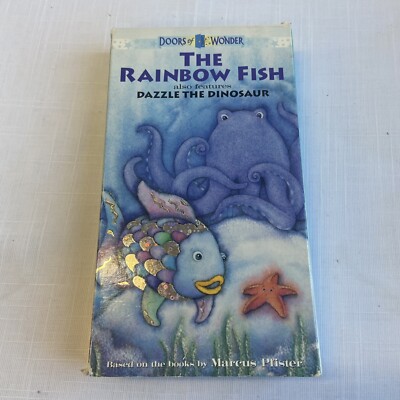 Doors of Wonder The Rainbow Fish/Dazzle the Dinosau VHS 1999 Marcus ...