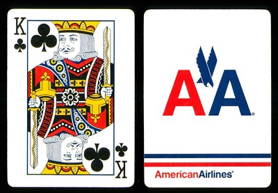 1 x Playing card American Airlines – King of Clubs ≠ P0238 | eBay UK