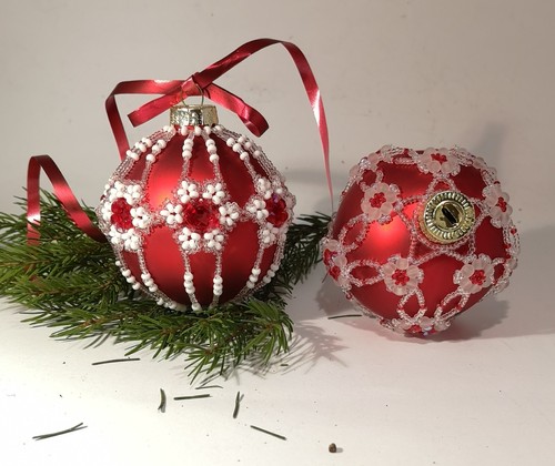 Christmas Decoration Handcrafted Ball Gift, Xmas Tree Glass Ball ...