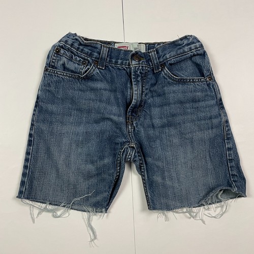 Levi's Denim Shorts 26 Blue Boy's Regular Fit 505 Cut Off Frayed ...