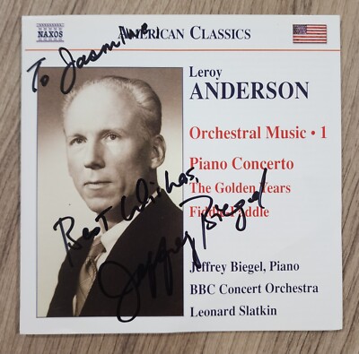 Jeffrey Biegel Signed American Classics CD Booklet RAD | eBay