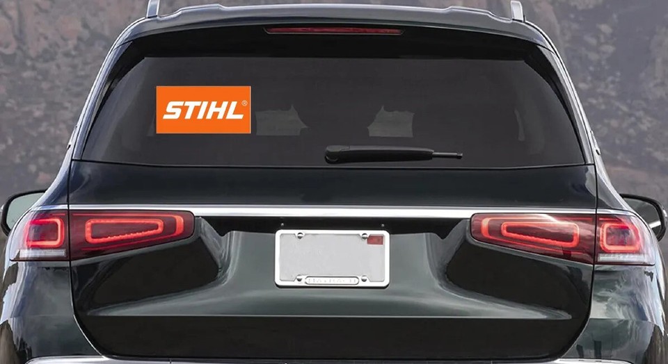 Stihl Tools Car Bumper Window Tool Box Sticker Car Bumper Decal Water ...