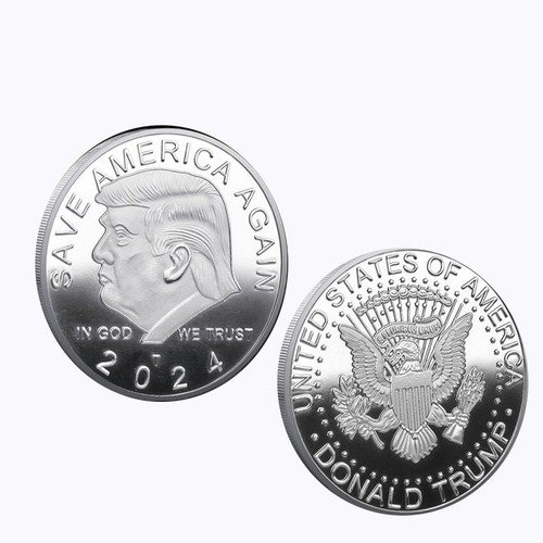 Coins Gifts Silver Plated 45Th President Donald Trump Commemorative ...