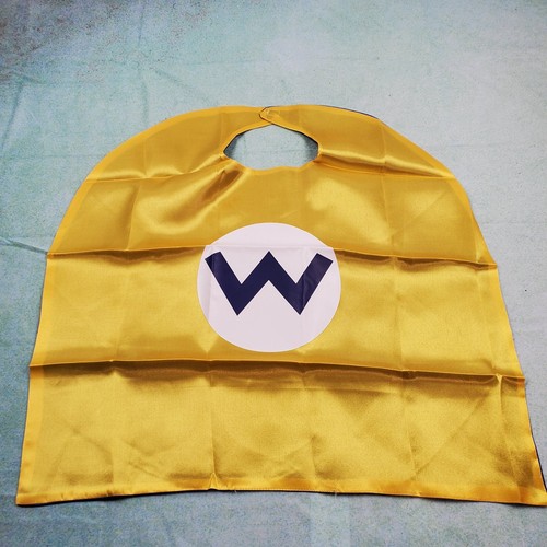 Kids Gold Wario Costume Cape - “W” Superhero - Halloween Dress up ...