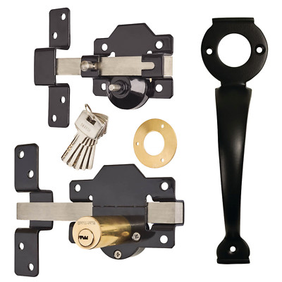 Gatemate Security Garden Shed Gate Lock Long Throw Bolt Single Locking ...