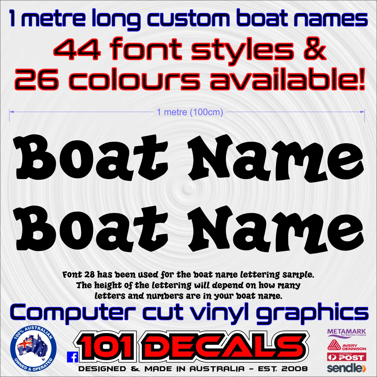 Boat Name Lettering Styles