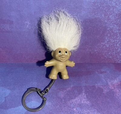 Dam Norfin Troll Doll Key Chain and Pencil Topper - 1989 - White Hair ...