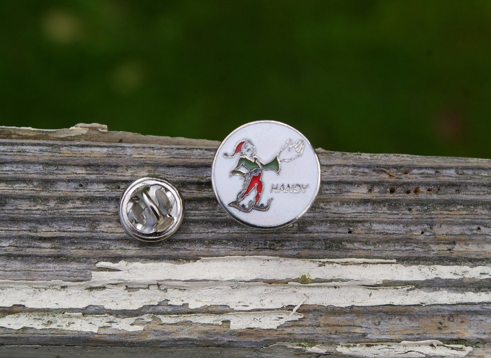 Handy Elf Christmas Holiday Silver Tone Metal & Enamel Lapel Pin ...