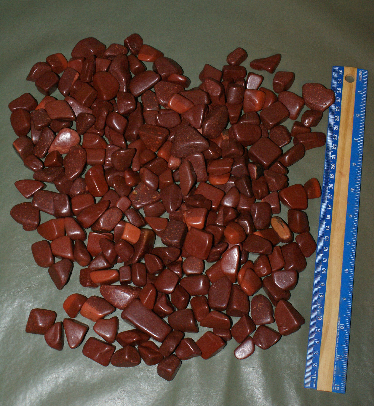 1# Catlinite Tumbled Stone's + Prayer Stone + Pipestone Sacred ...