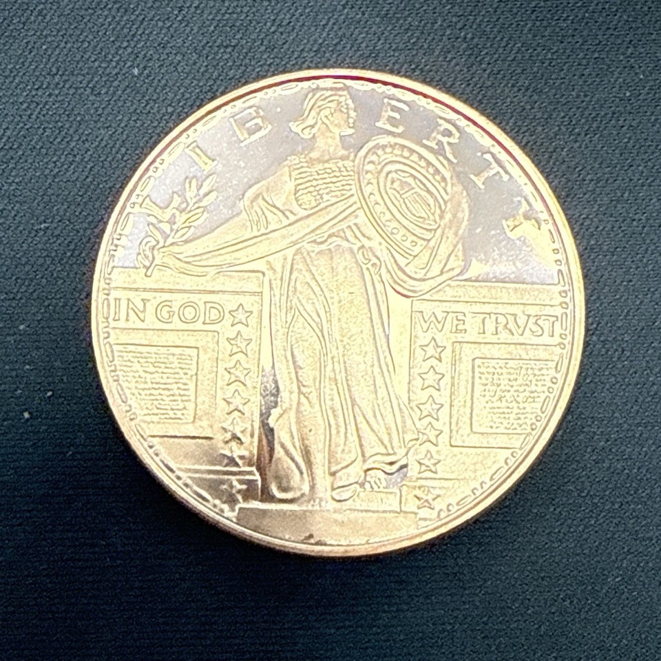 Tube Of 20 X 1 Oz STANDING LIBERTY Copper .999 Fine Round Coin w/ eagle ...