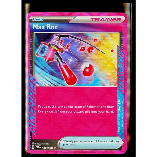 Pokemon MAX ROD Prismatic Evolutions ACE SPEC Rare 116/131! | eBay