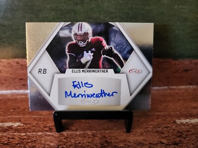 2023 Sage Ellis Merriweather SILVER Auto Autograph New Orleans Saints ...