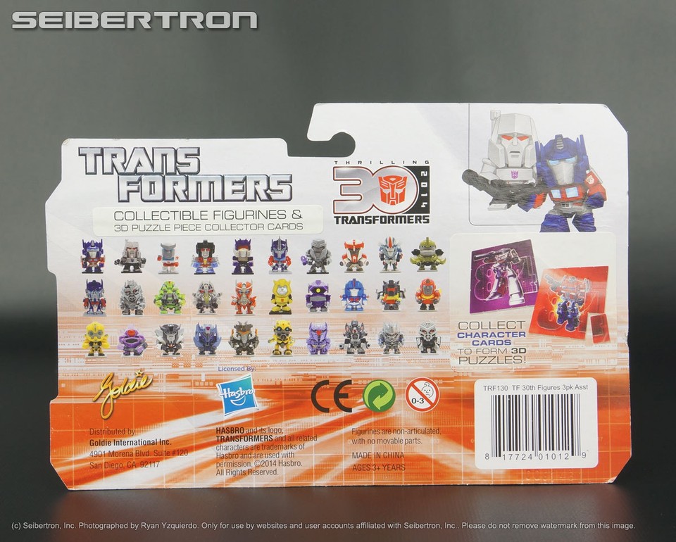 MEGATRON Transformers 3-Pack Mini Figurine + 3D Puzzle Piece 30th Anniv ...