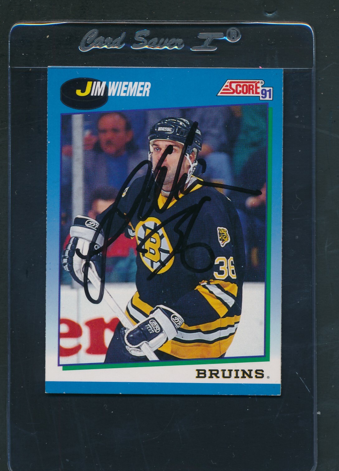 1991/92 Score #535 Jim Wiemer Bruins Signed Auto *D4618 | eBay