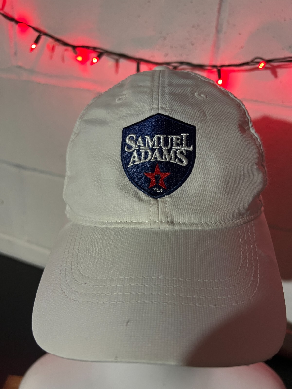 Nike Sam Adams Adjustable Strap White Golf Hat - Gem